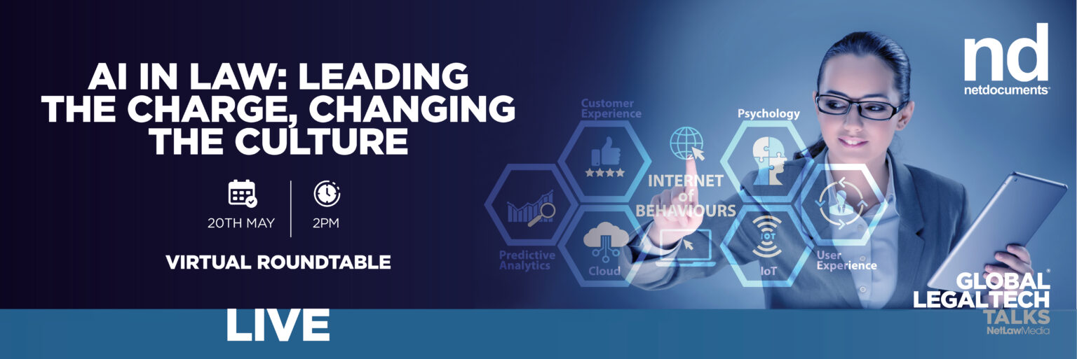 AI in Law: Leading the Charge, Changing the Culture - Global LegalTech ...